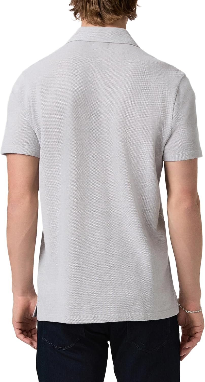 Paige Men’s Demille Polo(Light Grey Combo) - PAIGE Denim